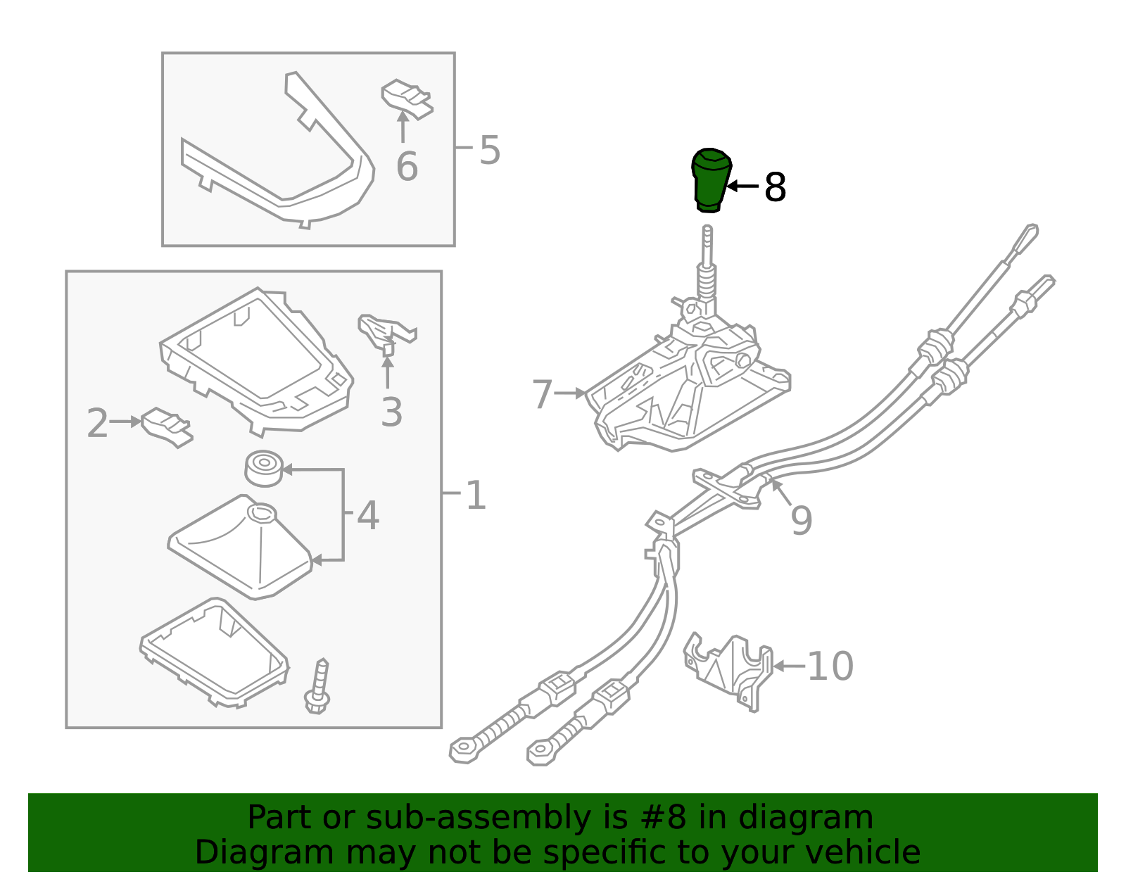 33504-WB006 - 2019-2020 Toyota Yaris - Shift Knob | Sparks Parts