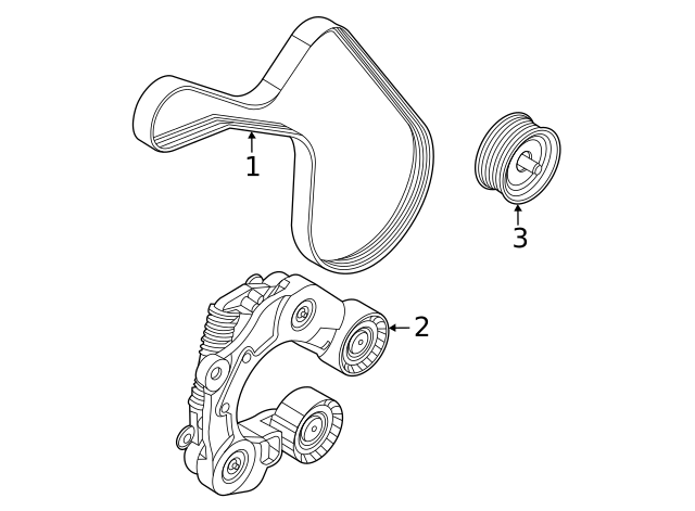 2021-2024 Hyundai Accessory Drive Belt Idler Pulley 25288-2MHA0 ...