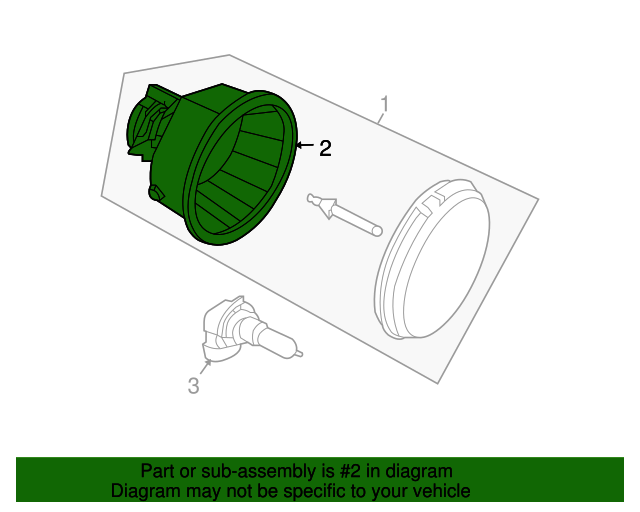 2015-2018 Jeep Fog Lamp Assembly Bracket - Passenger Side (RH ...