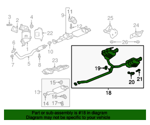 85154356 GM Exhaust Muffler with Exhaust Aftertreatment | GM Parts Store