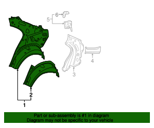 205-630-45-03 - Inner Quarter Panel 2015-2020 Mercedes-Benz | Mercedes ...