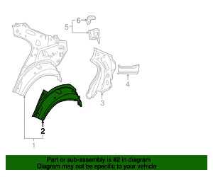 205-630-66-02 - Outer Wheelhouse 2015-2020 Mercedes-Benz | Mercedes ...