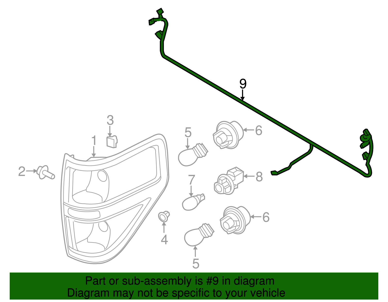 2011-2014 Ford F-150 Wire Harness BL3Z-13A409-B | OEM Parts Online