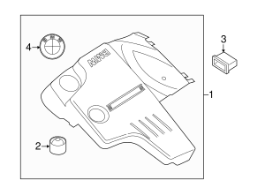 2013-2015 BMW X1 Ignition coil covering 11-12-7-589-053 | AutoNation Parts