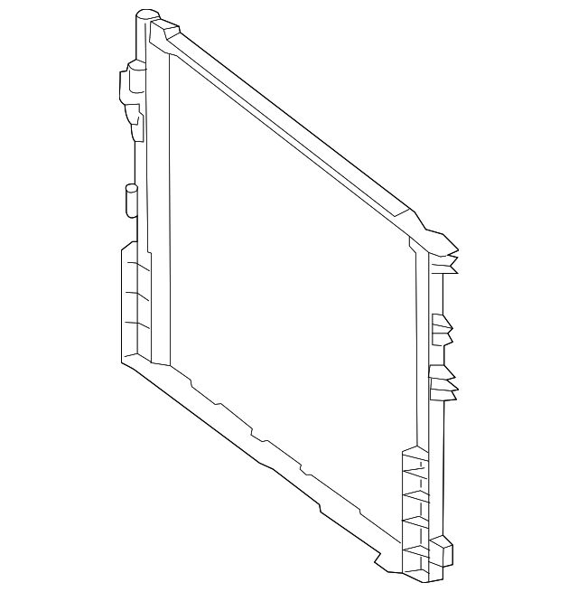 099-504-14-18 - Radiator Mount Bracket 2014-2020 Mercedes-Benz ...