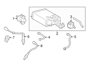 2016-2023 Toyota Valve Assembly, Vacuum Switching, No. 1 25860-0P090 ...