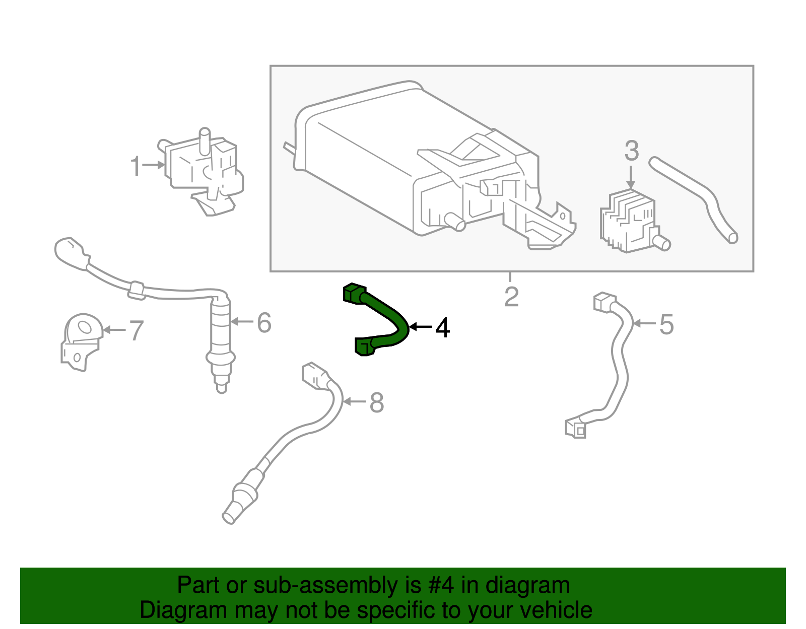 Genuine Toyota Tacoma Fuel Tank Vent Hose 77404-04070 | Frontier Toyota