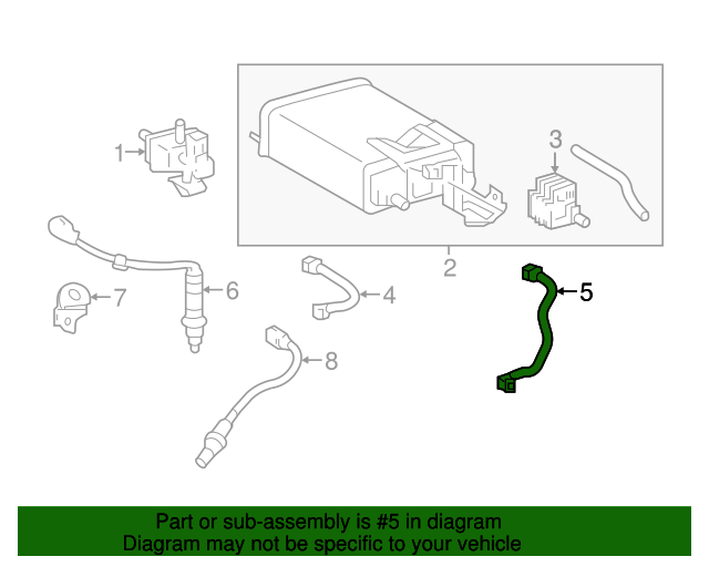 Toyota 2018-2023 Toyota Tacoma Vent Hose 77404-04060 | Toyota Parts