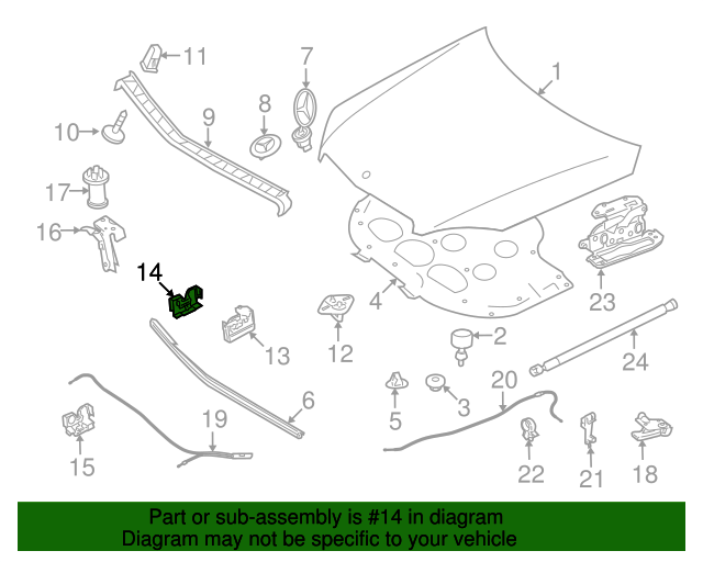 204-889-06-25 - Cover 2008-2018 Mercedes-Benz | Mercedes-Benz USA Parts
