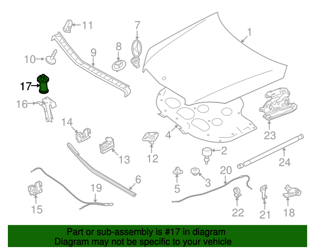 2008-2015 Mercedes-Benz Spring Bumper 204-880-02-27 | Mercedes-Benz ...