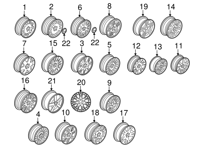 30671515 - Wheel Cap 2007-2018 Volvo | AutoNationParts.com