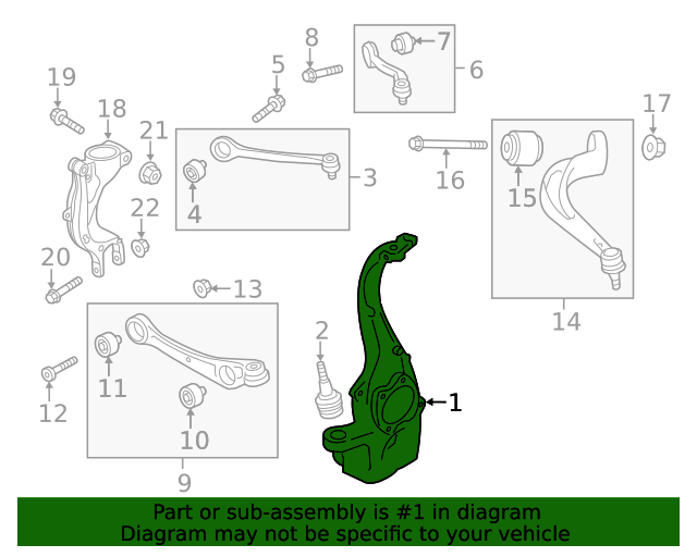 4N0-407-253-B - Steering Knuckle 2019-2023 Audi | AutoNationParts.com