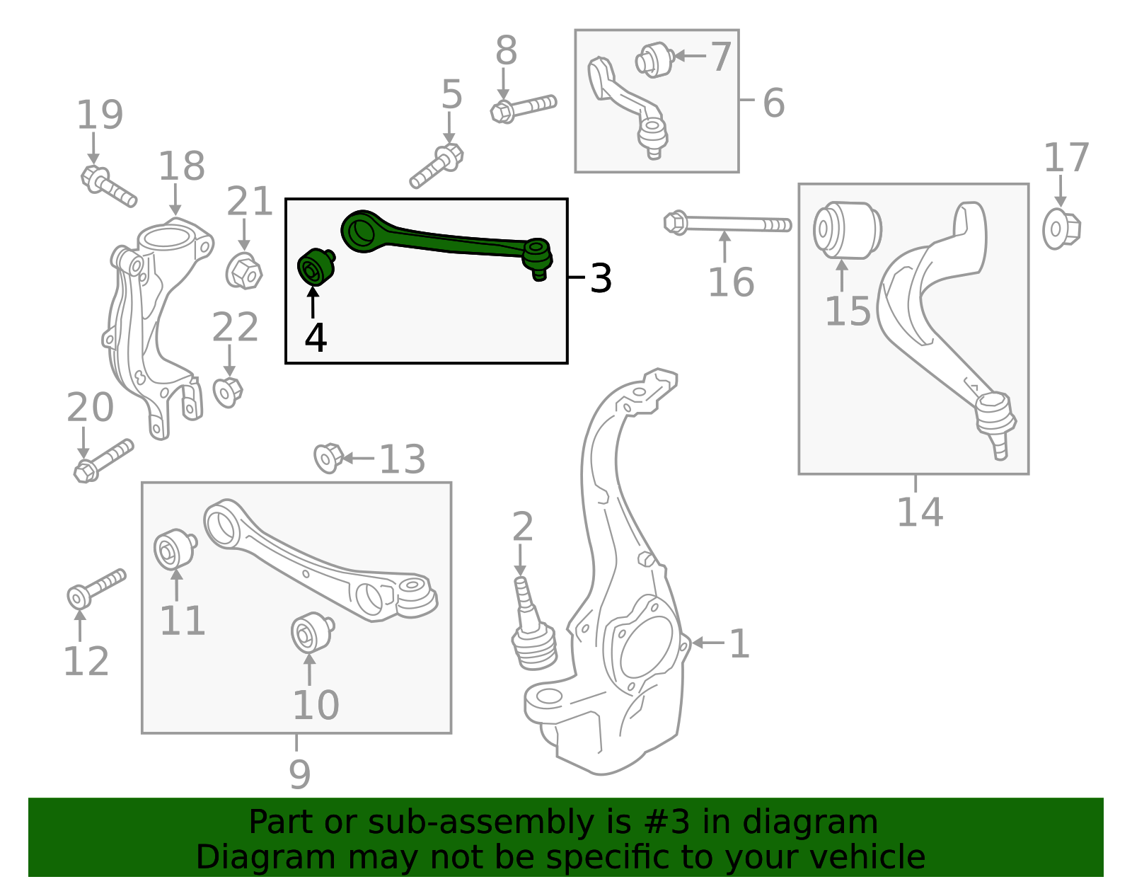 80A-407-505 - Ft Upper Control Arm 2019 Audi A8 Quattro | Audi OEM Parts