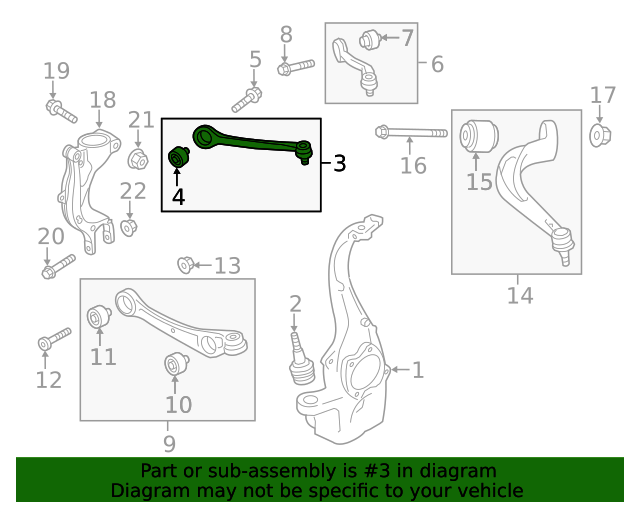 2019-2024 Audi Ft Upper Control Arm 4N0-407-505 | Audi USA Parts