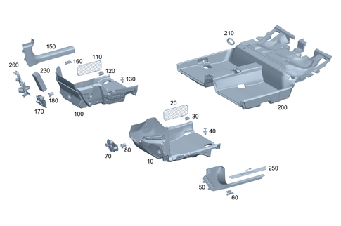 Floor Covering, Entrance Trim and Footrest in Driver Compartment for ...