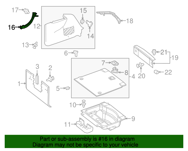2015-2021 Mercedes-Benz Deck Lid Hinge Cap 217-693-05-00 ...