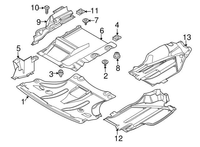 7143421743 - 2004-2010 BMW X3 Side Shield Nut (07-14-3-421-743) | BMW ...