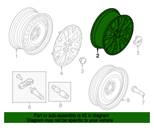 Genuine OEM Ford Part - Wheel, Alloy DS7Z-1007-P | Genuine OEM Ford ...