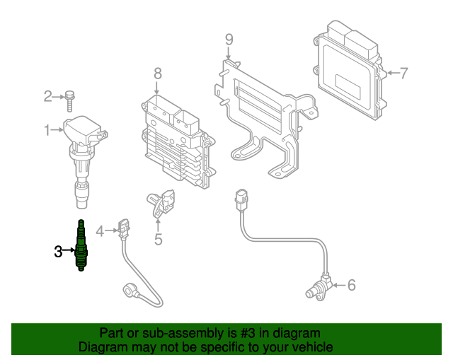 2017-2024 Hyundai Spark Plug 18868-08095 | OEM Parts Online