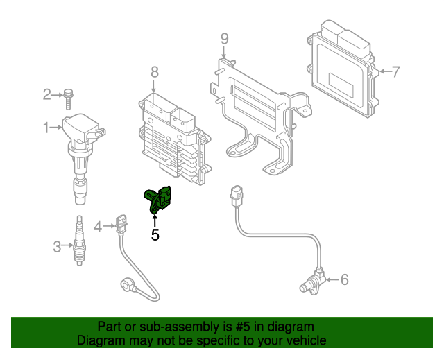 Genuine Camshaft Position Sensor for 2012-2021 Hyundai | Part# 39350 ...