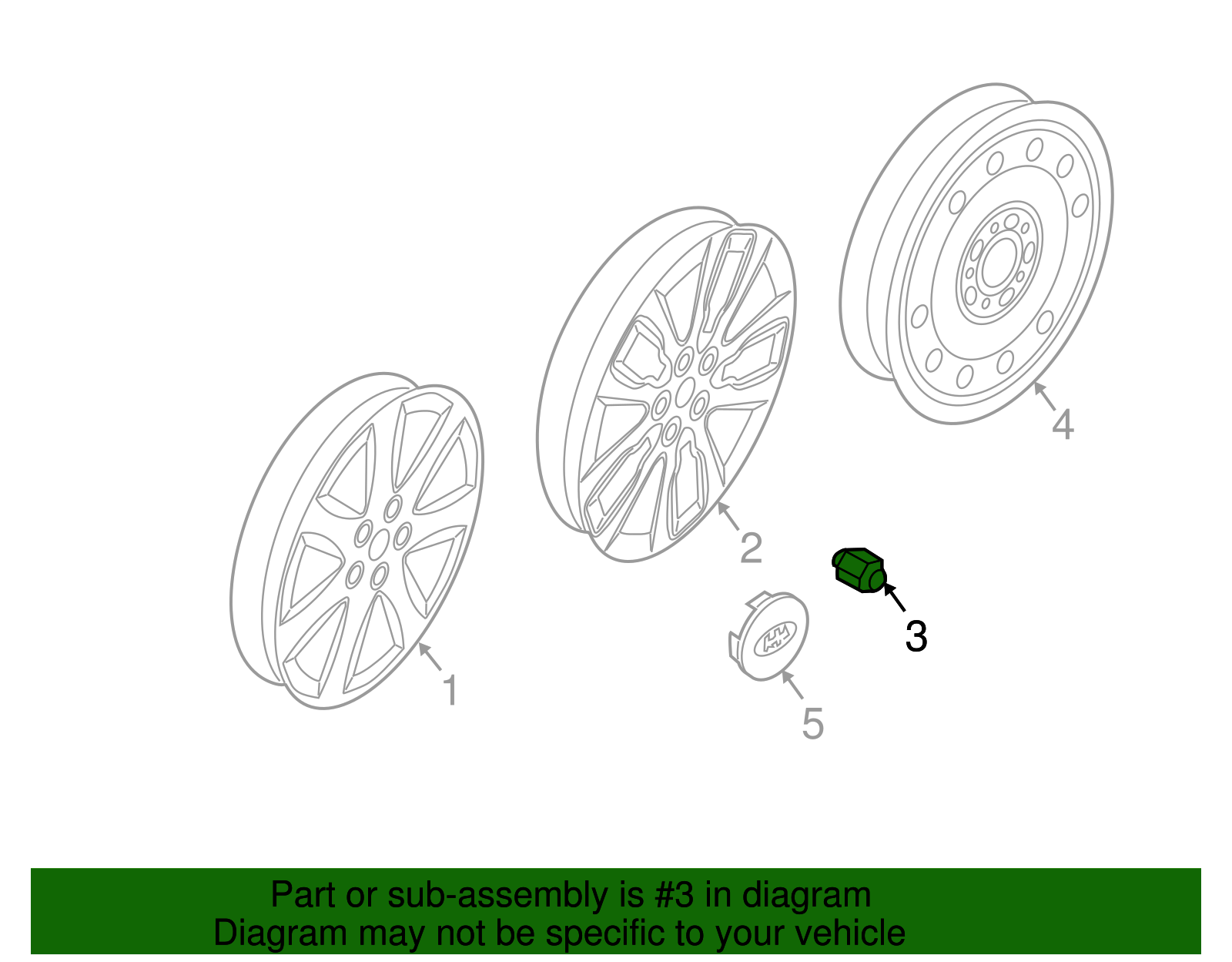 52950-M1000 - Wheel Nut 2007-2017 Kia | Kia.Parts Store