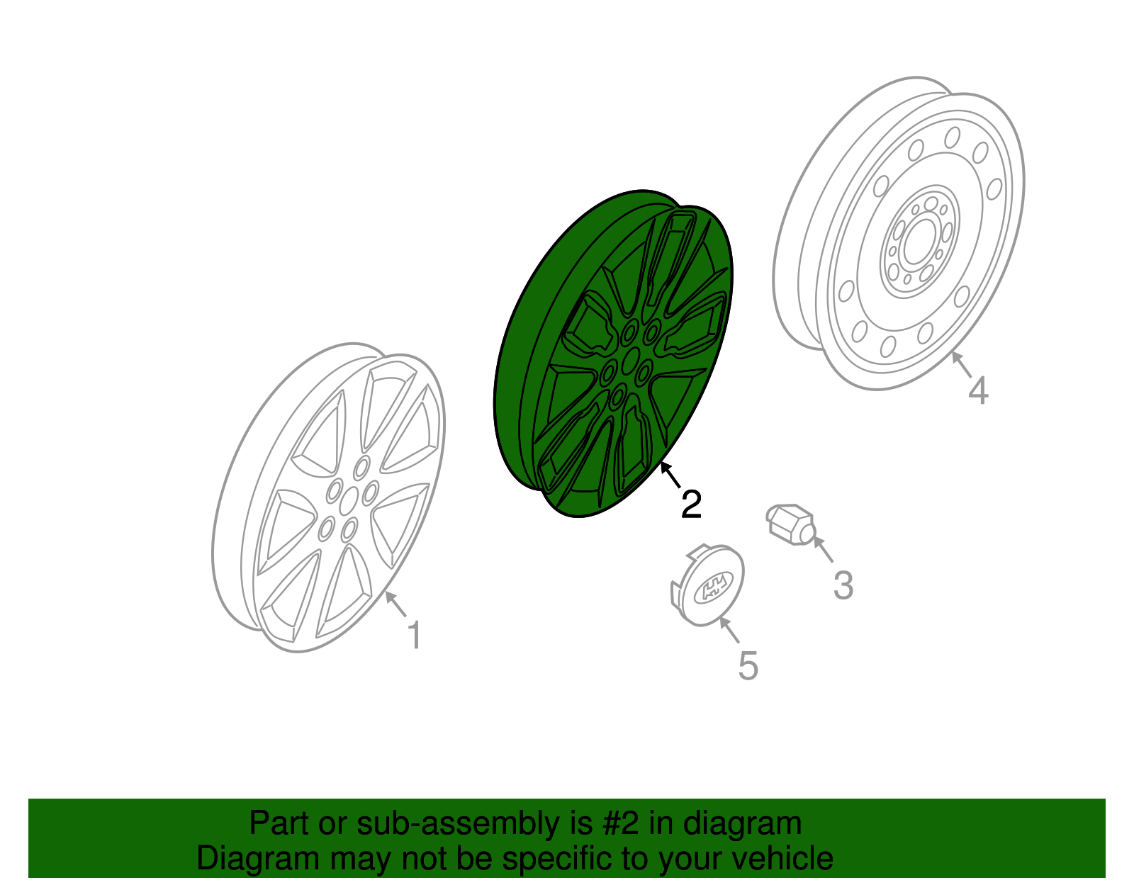 52910-2P285 - Wheel, Alloy 2014-2015 Kia Sorento | Kia.Parts Store