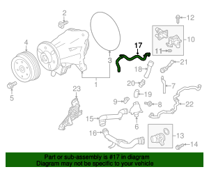 2016-2021 Land Rover Water Hose LR062097 | OEM Parts Online