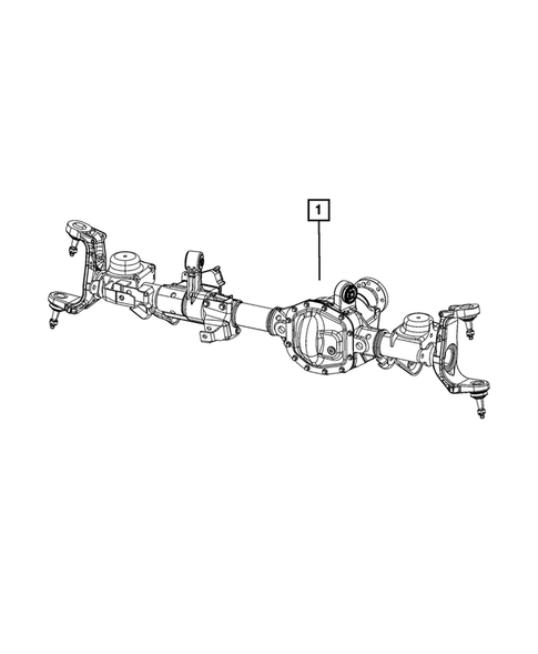 Front Axle Assembly for 2020 Jeep Wrangler | Mopar.com National eStore