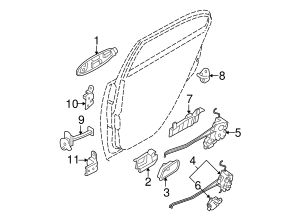 81420-1E020 - Latch Assembly - 2006-2011 Hyundai Accent | World OEM ...