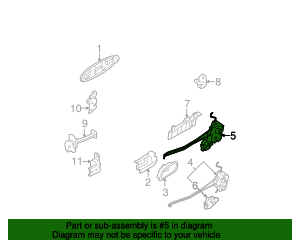 81420-1E020 - Latch Assembly - 2006-2011 Hyundai Accent | World OEM ...