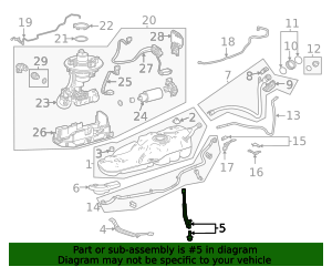 2020-2024 Toyota Highlander Tank Strap 77602-0E050 | Toyota San Diego Parts