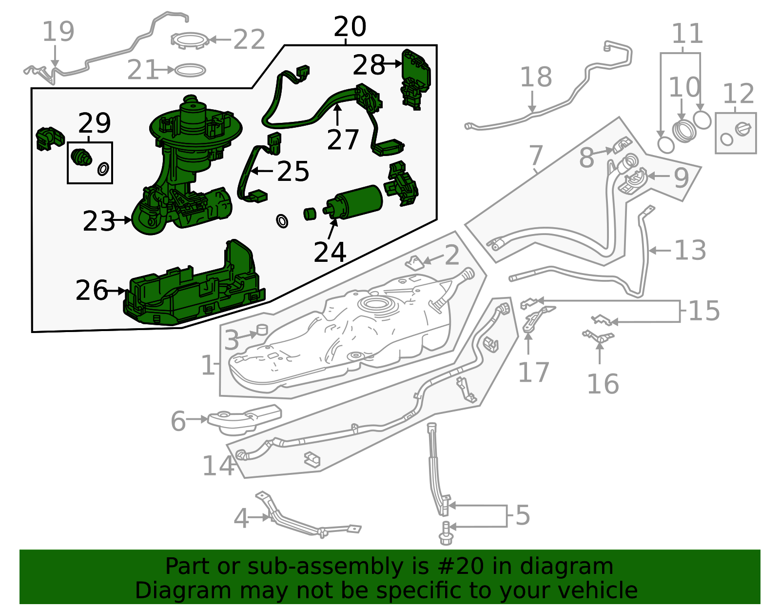 2023-2024 Toyota Highlander 2023-2024 Toyota Highlander - Fuel Pump ...