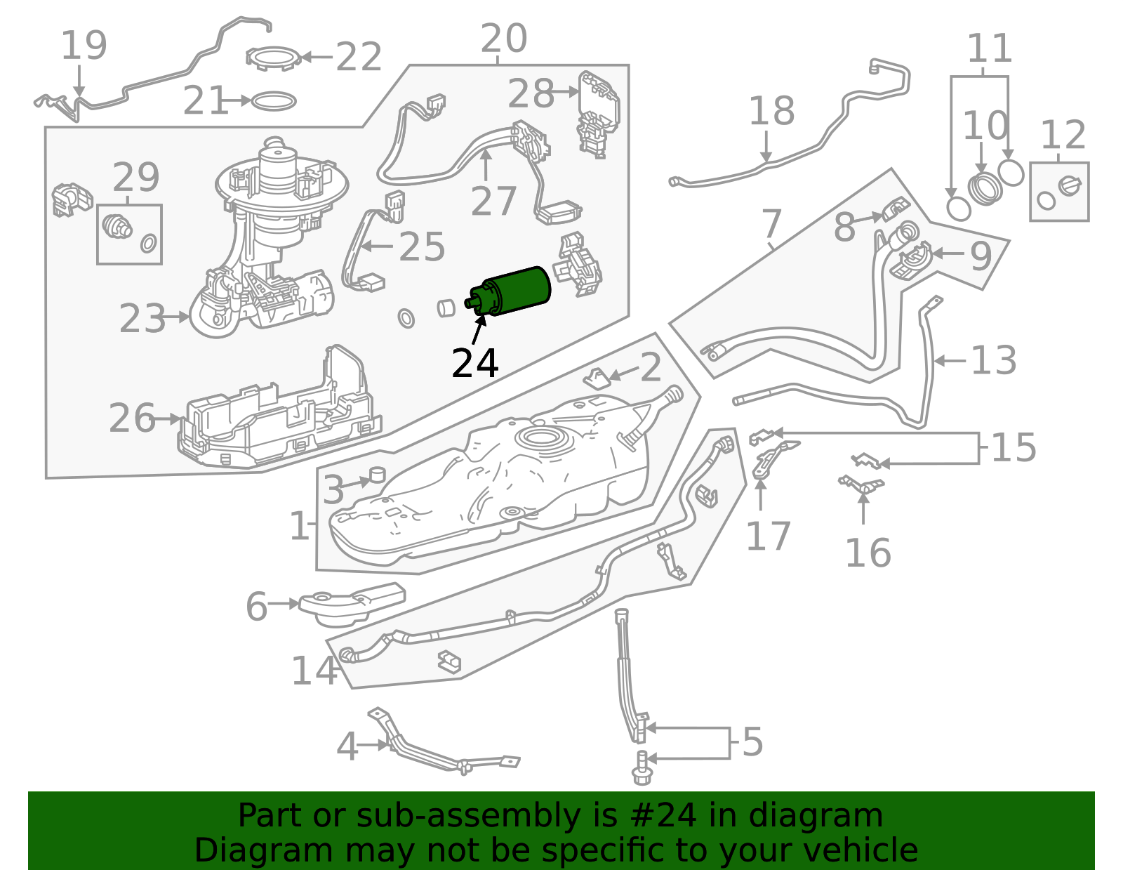 2023-2025 Toyota Fuel Pump 23221-25080 | Toyota Parts Center
