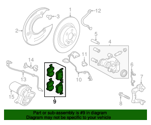 Genuine OEM Brake Pads Part# T4A44875 Fits 2017-2020 Jaguar F-Pace: Up ...