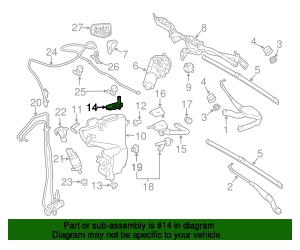 211-860-01-53 - Washer Fluid Reservoir Cap 2009 Mercedes-Benz ...