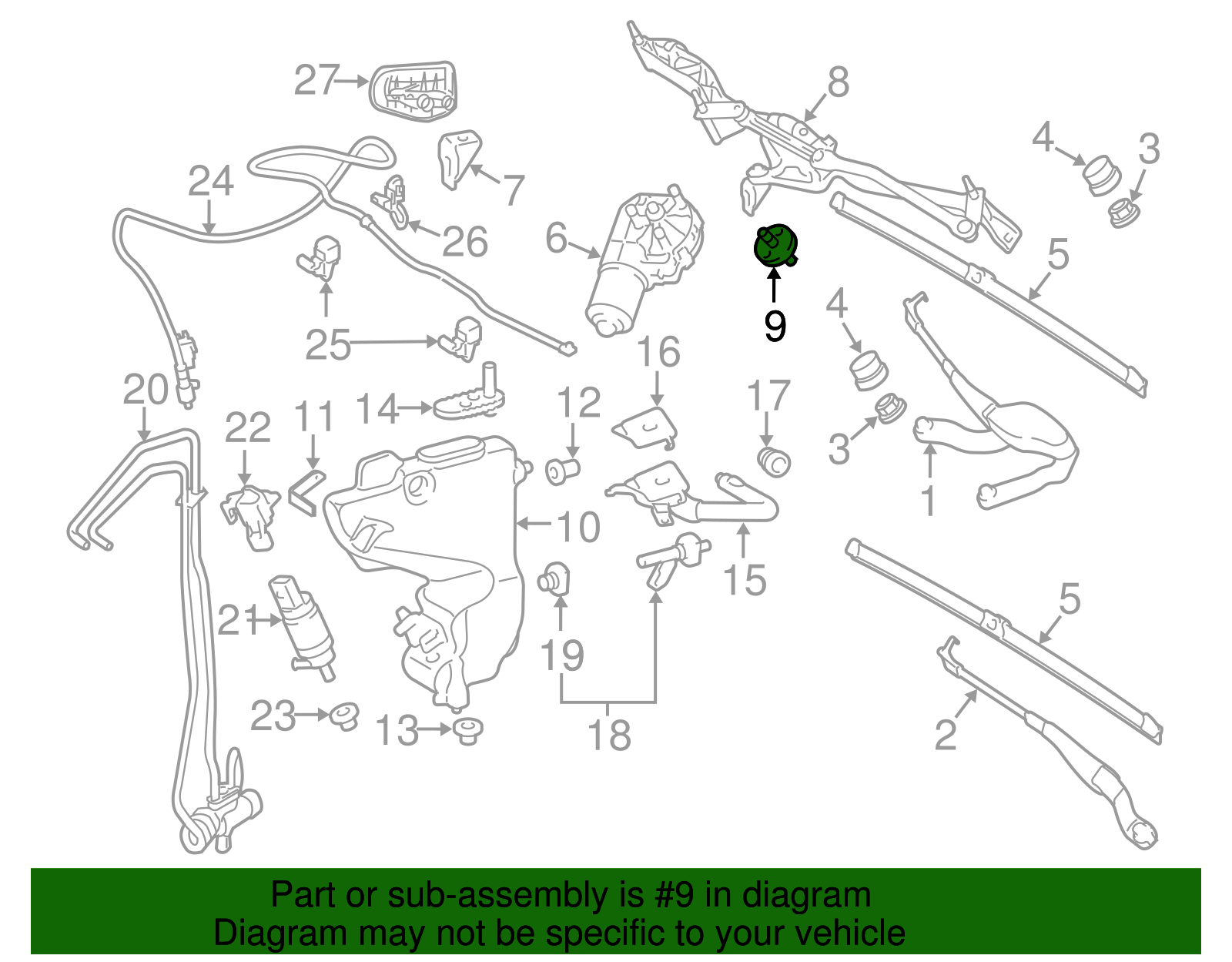 1993-2011 Mercedes-Benz Linkage Assembly Insulator 140-988-01-11 | Mercedes-Benz Premier Parts