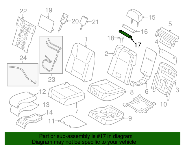 52108169458 - 1997-2021 BMW Headrest Base (52-10-8-169-458) | BMW of ...