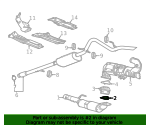 2020-2025 GM Exhaust System Front Gasket 84763642 GM | GMPartsDirect.com
