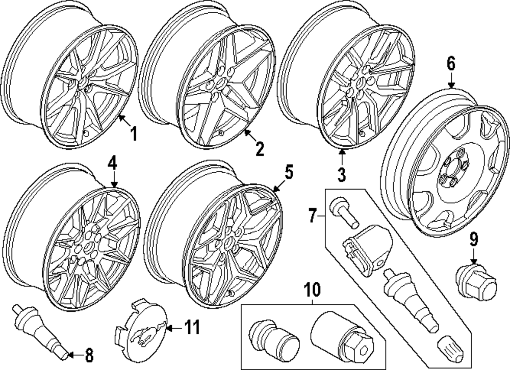 PR3Z-1007-K - Wheel, Alloy 2024 Ford Mustang | Ford Parts Direct