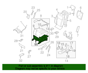 2013-2017 Infiniti Seat Frame 87351-3EV6A | Infiniti of Orland Park