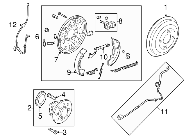 Genuine OEM Wheel Cylinder Part# 58330-1R000 Fits 2013-2017 Hyundai ...