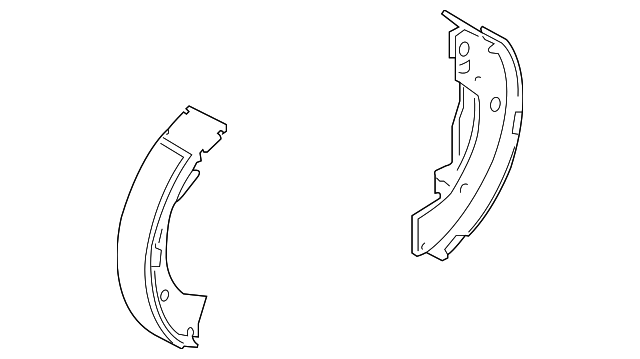 Genuine Brake Shoes for 2012-2017 Hyundai Accent | Part# 58305-3XA00 ...