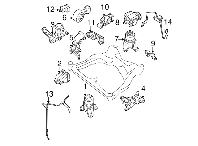 2015-2017 Nissan Quest Front Mount 11270-JN00E | TascaParts.com