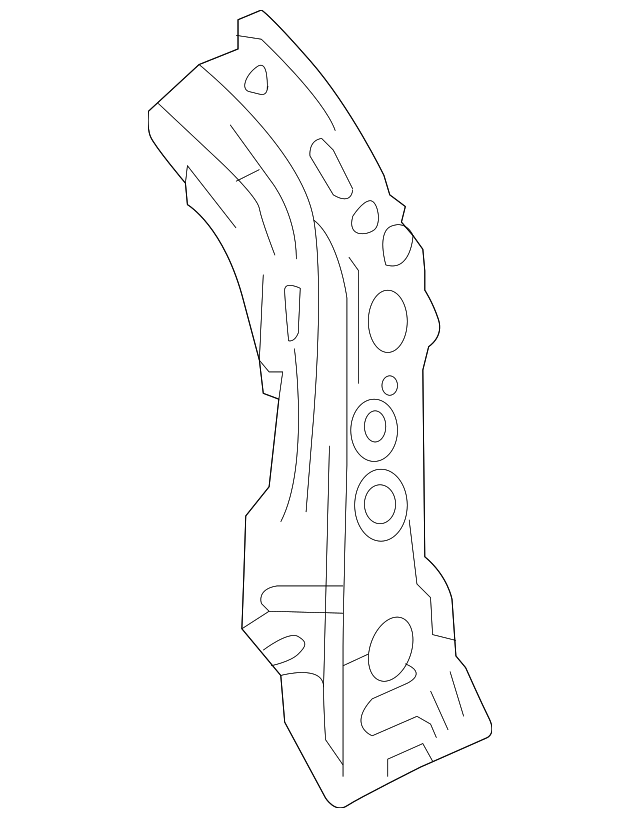 2016-2022 Toyota Body C-Pillar Reinforcement 61711-47040 | Toyota Parts ...