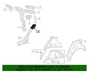 61715-47010 - Reinforced Panel 2016-2022 Toyota | AutoNationParts.com