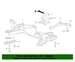 2013-2022 Mopar Steering Knuckle Screw 6509954AA | TascaParts.com