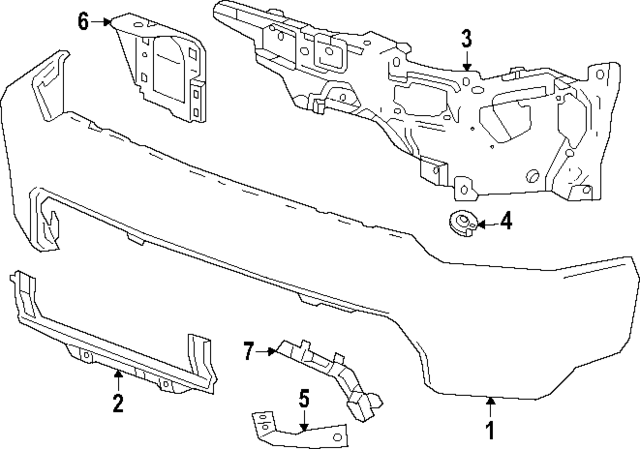 2024 Chevrolet Bumper 84913616 | GM Parts Center