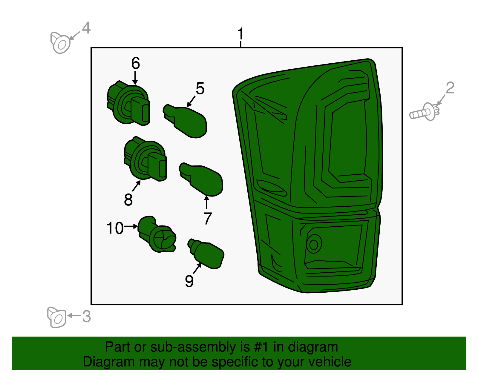 81550-04180 - Tail Light (Right, Rear) 2016-2017 Toyota Tacoma | Longo ...