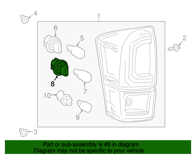 2009-2023 Toyota Plug Assembly; Socket 90075-60083 | Toyota Parts