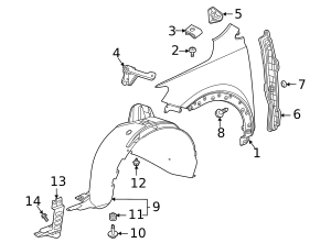 2020-2023 Buick Encore GX Fender 42766486 | Auto Parts Express